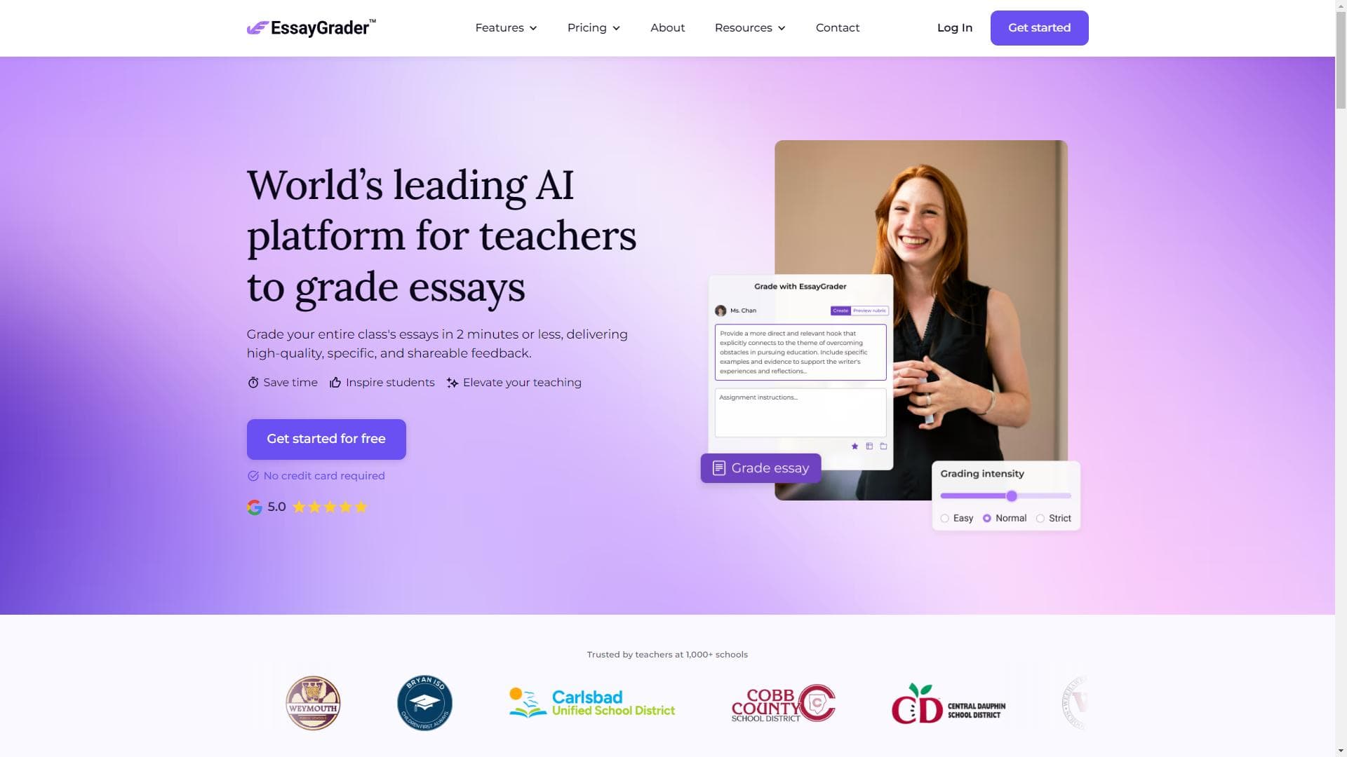 Essay Grader AI - 免费的智能作文批改工具，适用于教师与学校
