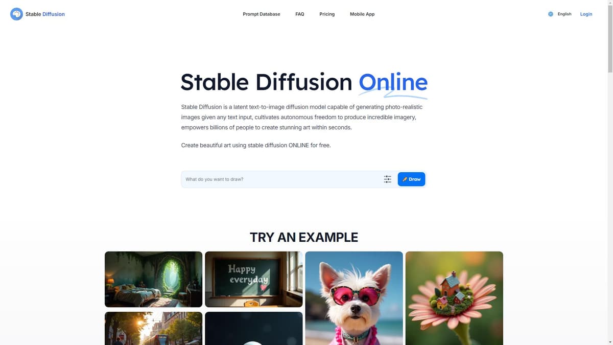 Stable Diffusion 在线 - 免费文本生成图像 AI 工具