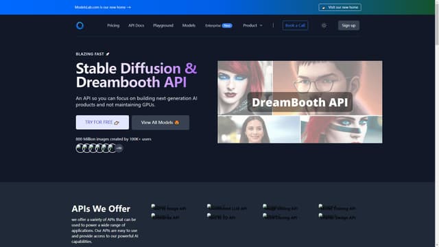 Stable Diffusion API：AI图像生成与模型训练，高效稳定