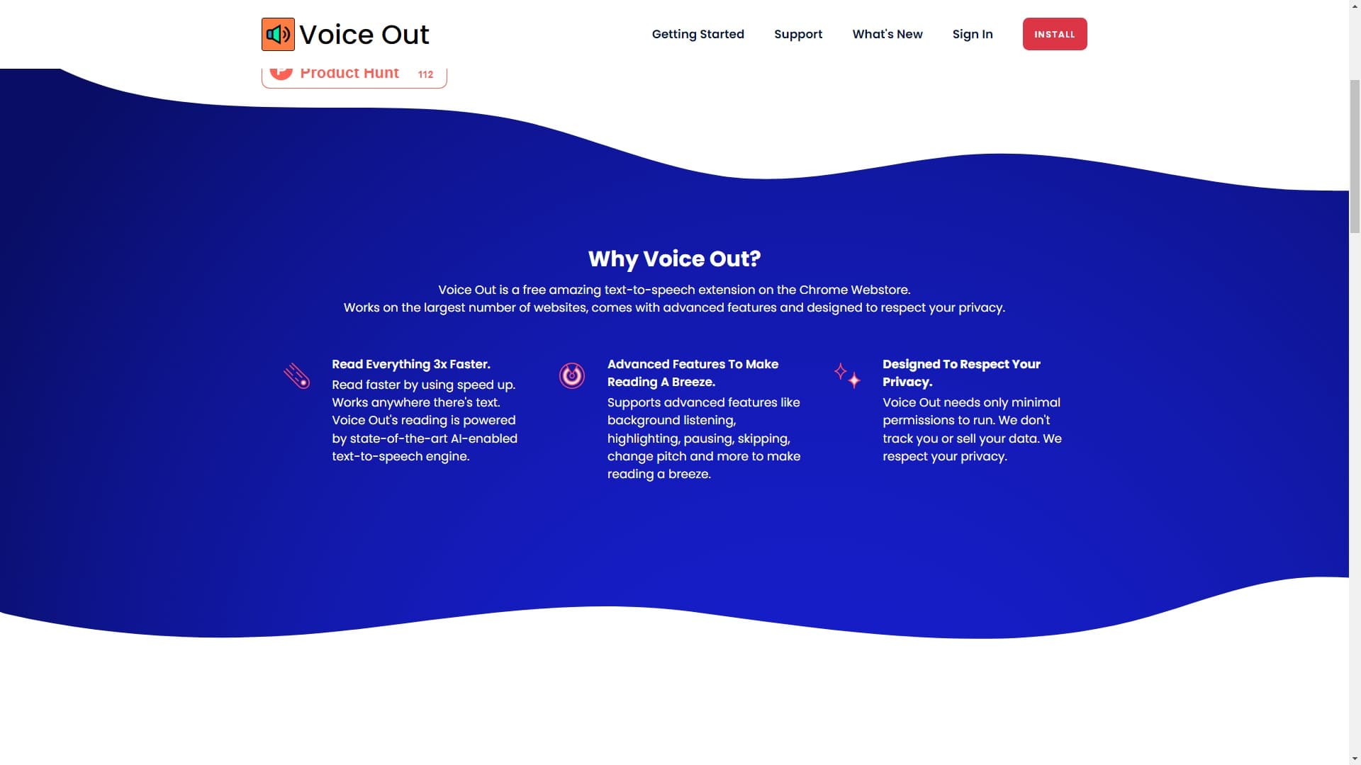 Voice Out：Chrome文本转语音扩展 | 网页、PDF、书籍朗读