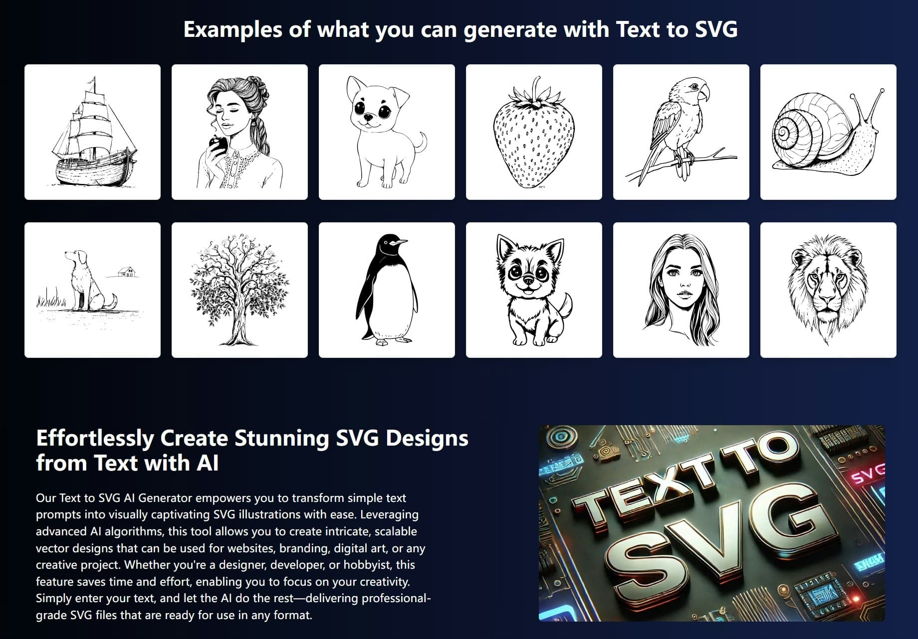 SVG.LA：在线AI SVG生成器 - 文字转矢量图，免费创建高品质SVG文件