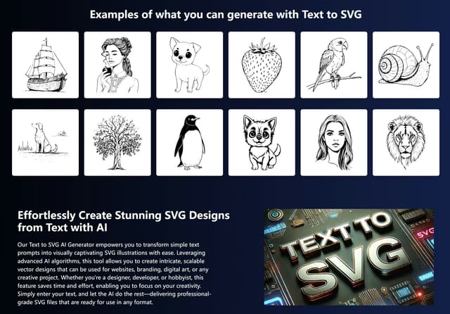 Svg.la - AI驱动的SVG转换与生成工具