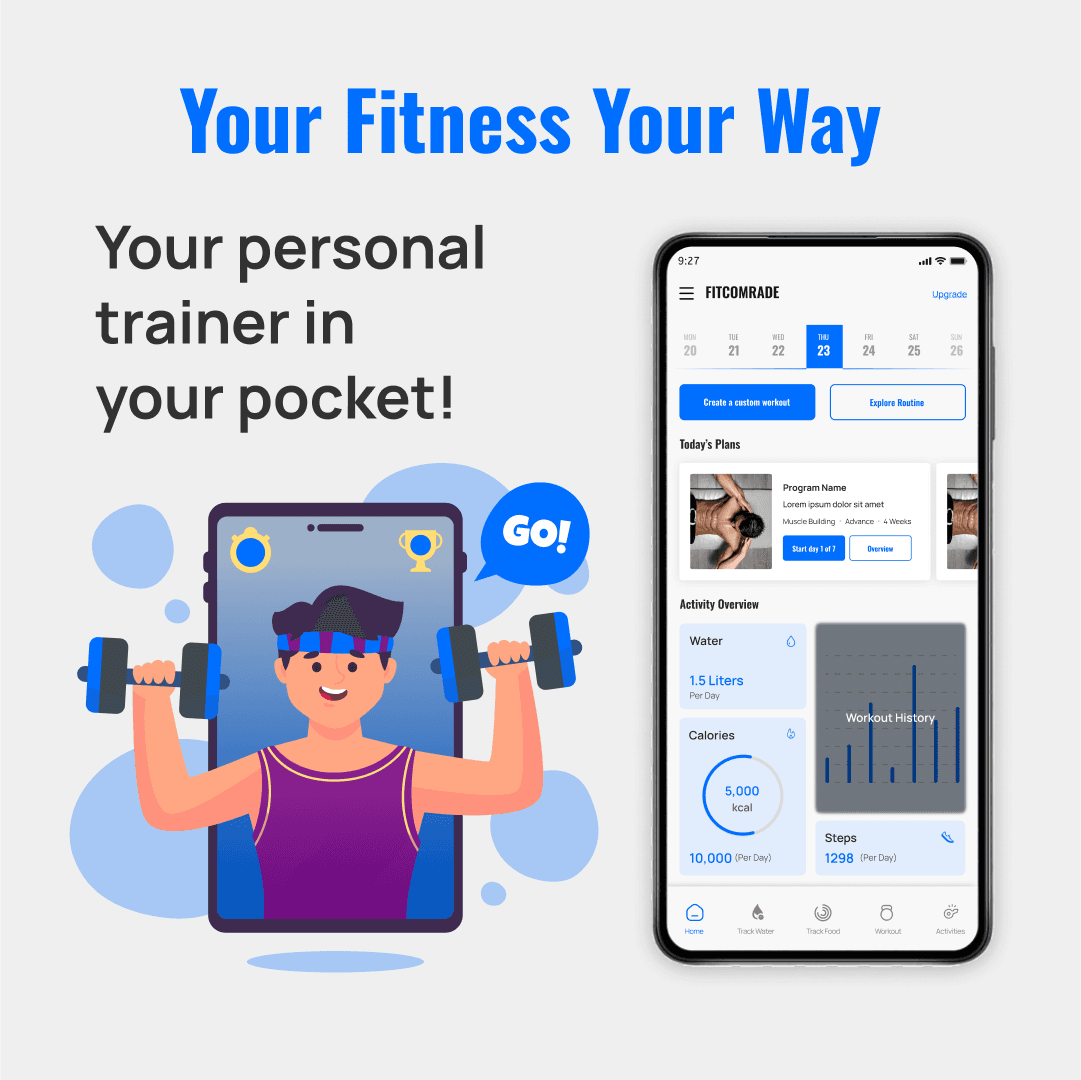 FitComrade 健身助手官网｜AI个性化运动追踪与健身计划工具