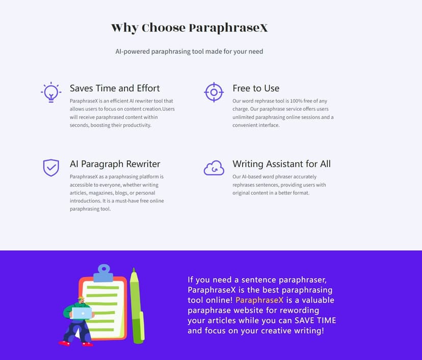 ParaphraseX - 精准 AI 改写工具，多风格智能改写文本