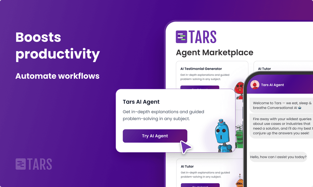 Tars 无代码 AI Agent 构建平台 - 自动化工作流与客户交互