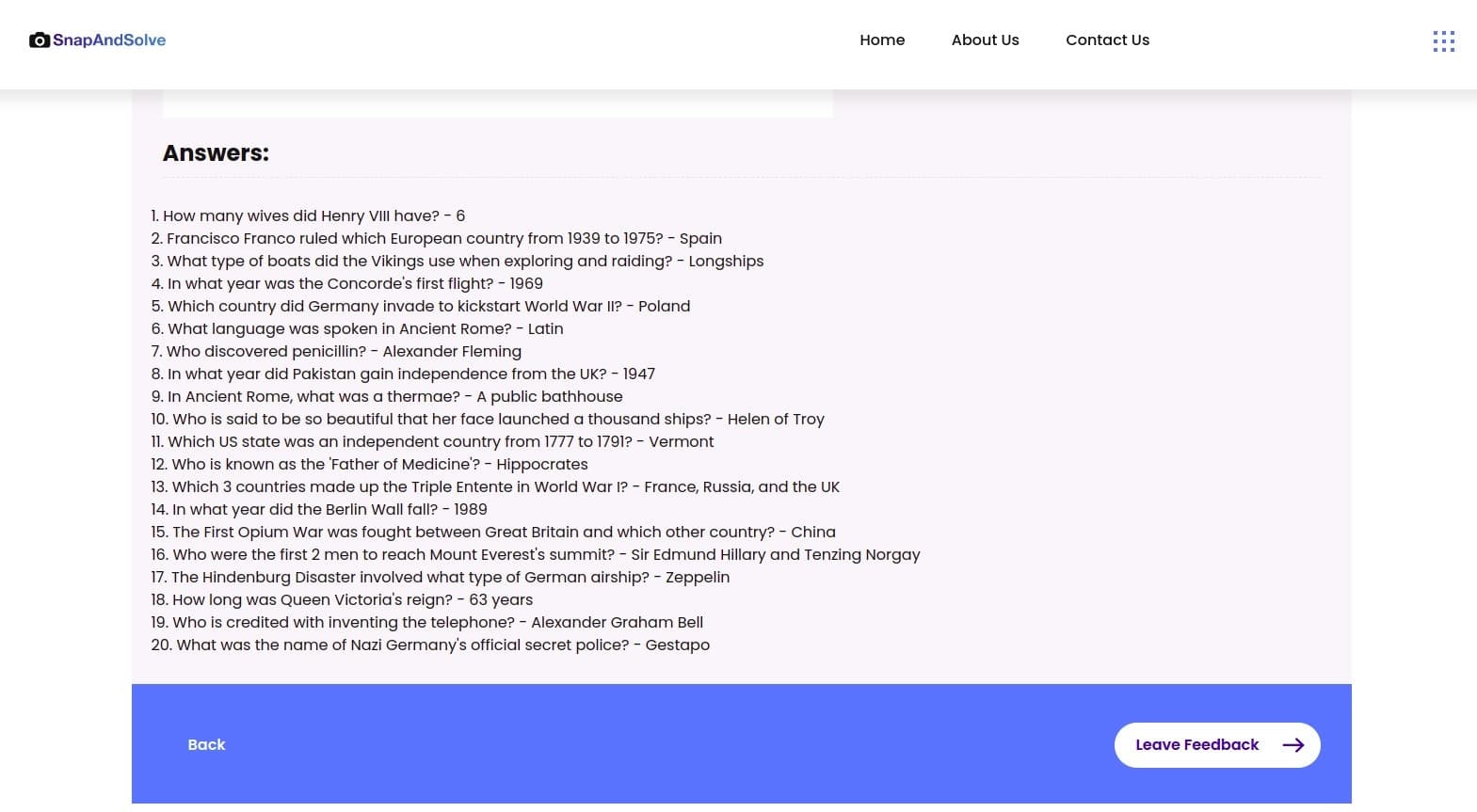 SnapAndSolve: 拍照解题 | AI 面试与作业解答神器