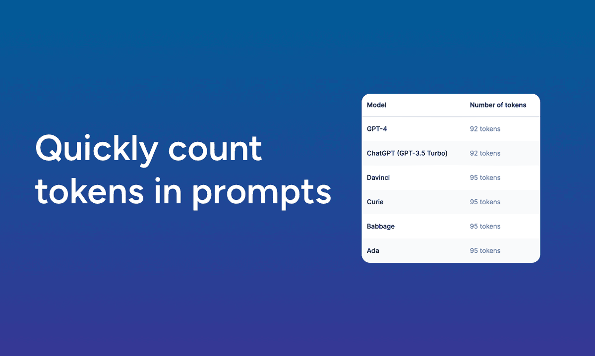 Prompt Token Counter - 在线统计 OpenAI 模型 Token 数量
