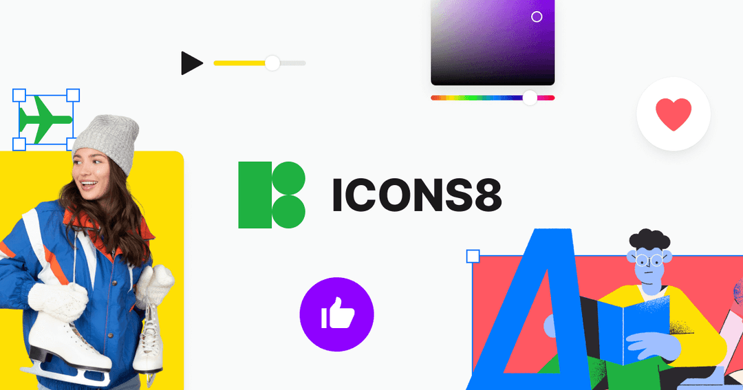 Icons8：免费图标插画照片与音乐素材库，提升设计效率