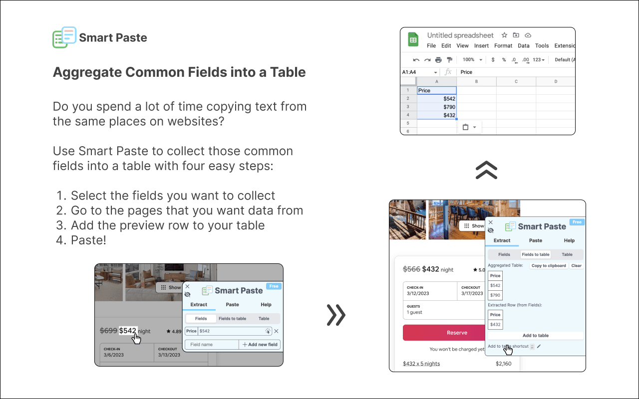 Smart Paste - 高效数据录入与表格提取浏览器扩展