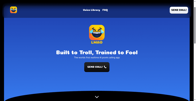 LMAO AI：全球首款实时AI恶作剧电话应用 | 搞笑整蛊神器