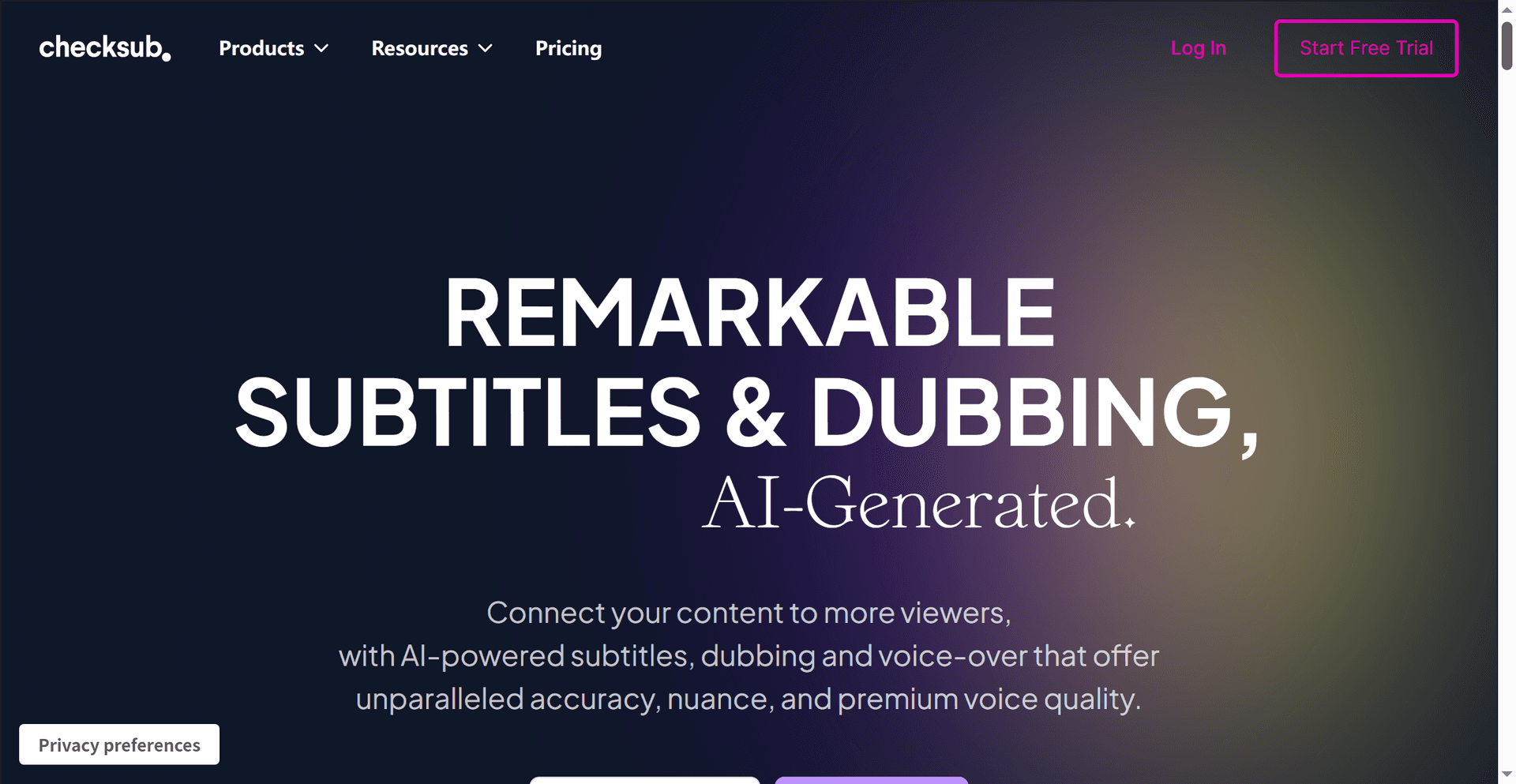 EASYSUB：免费在线AI字幕生成器，视频转文字与150+语言翻译工具