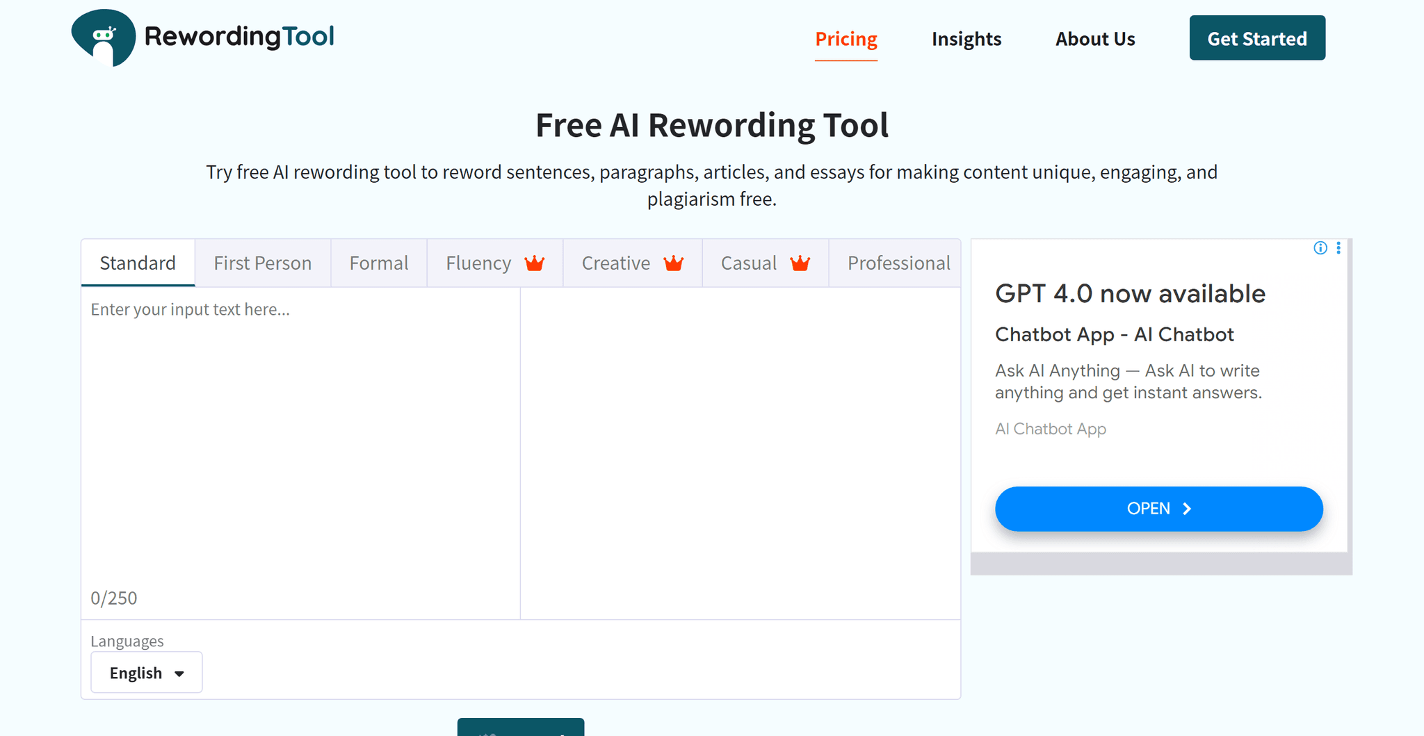 Reword Generator - 最佳免费在线 AI 改写工具 | 原创内容生成