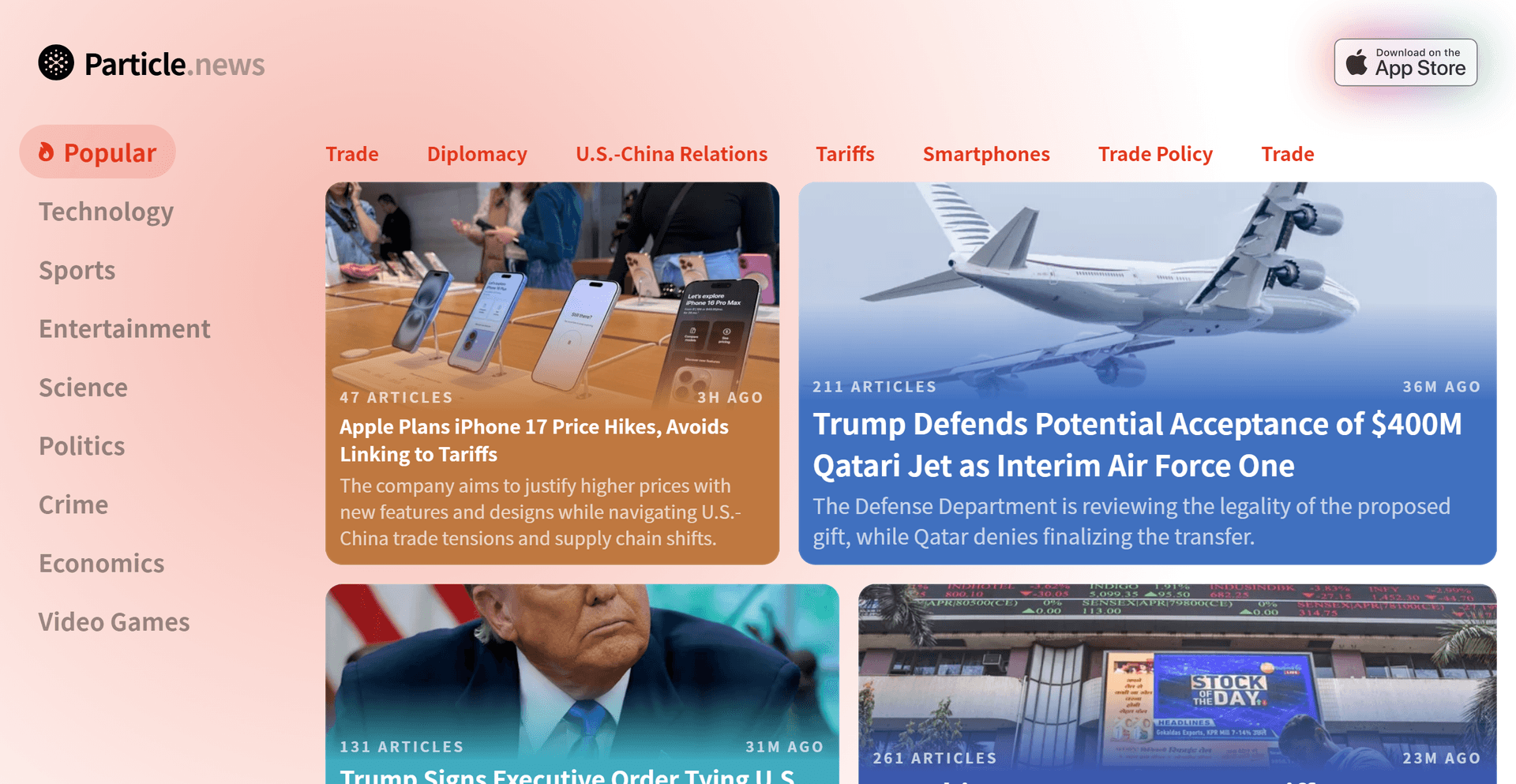 Particle News - AI驱动的多视角新闻聚合平台