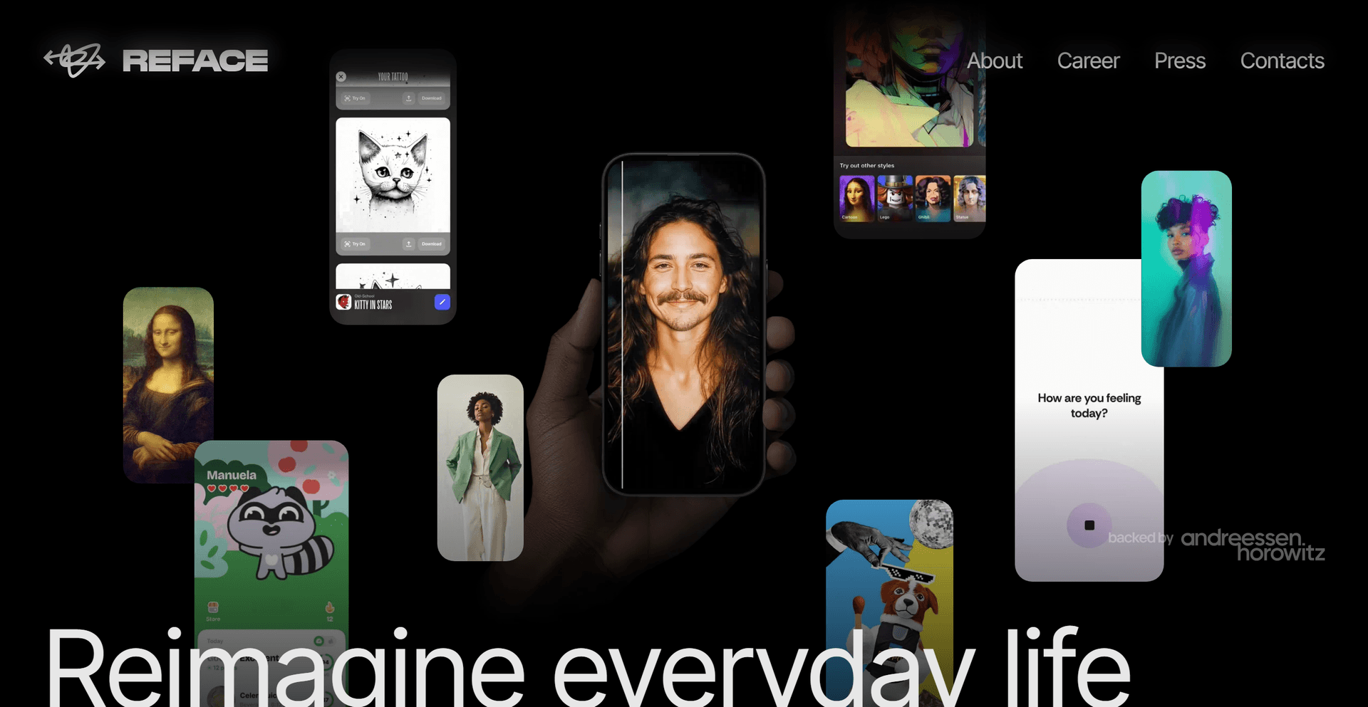 Reface AI - 一站式AI换脸与创意内容生成平台