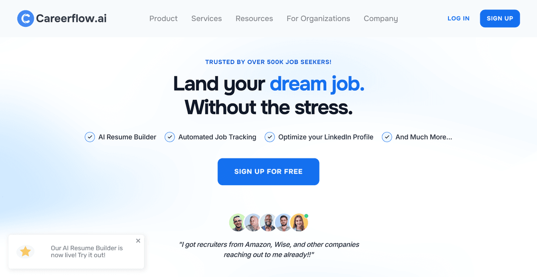 Careerflow - AI 求职助手，简历优化与自动化投递平台