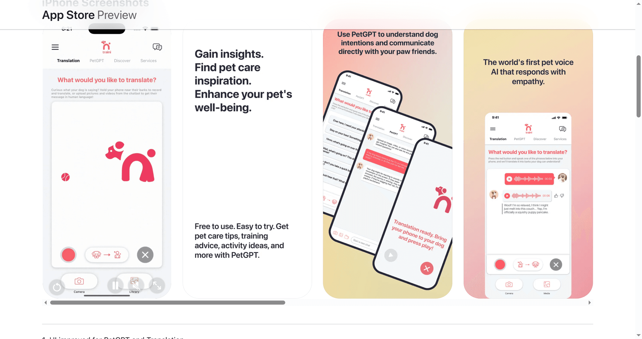 Traini 狗语翻译与训练工具 | AI 宠物交流与狗狗训练 App 官网