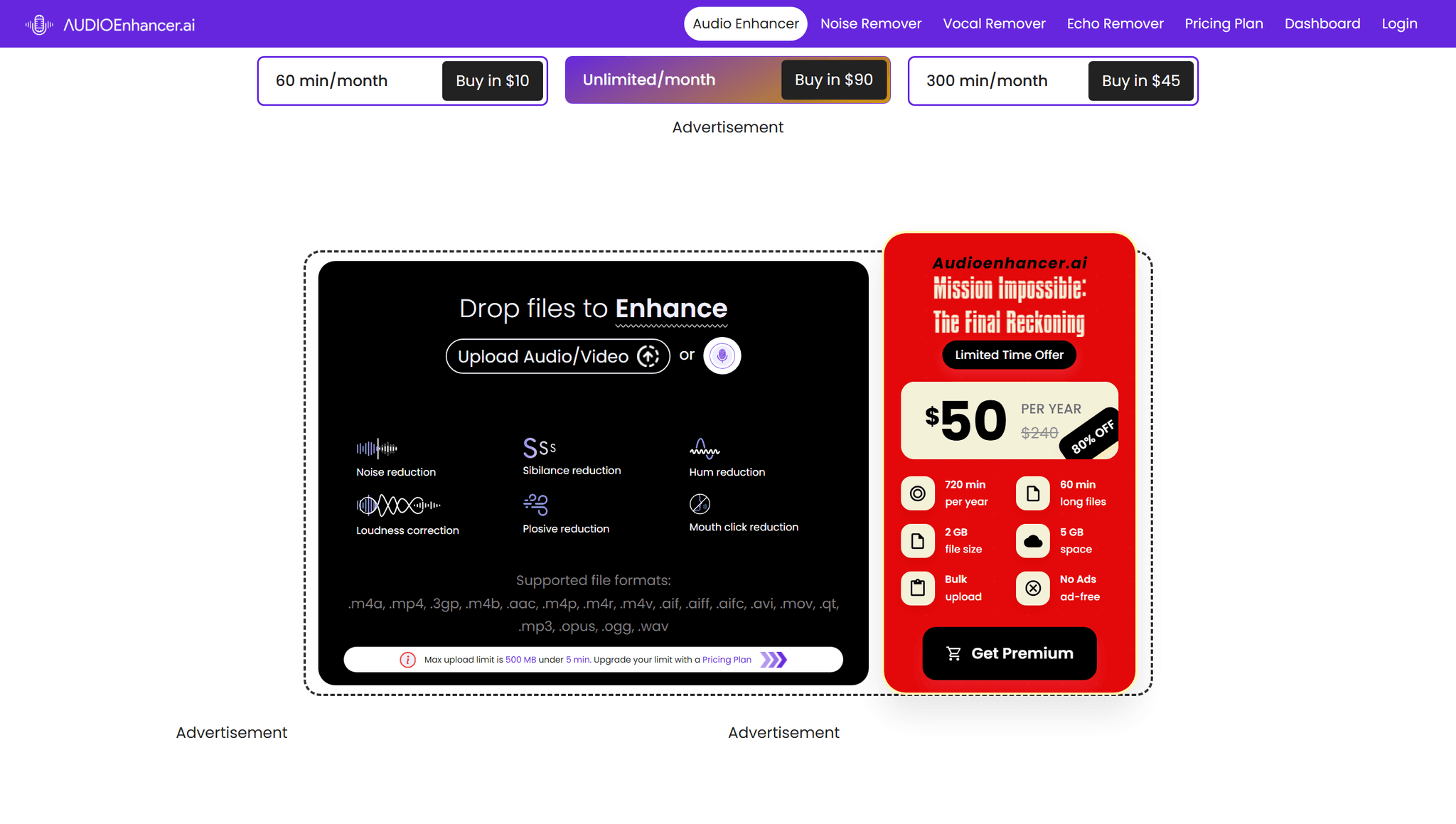 AudioStrip 在线人声分离工具 - 免费高效音频处理 | 官方网站