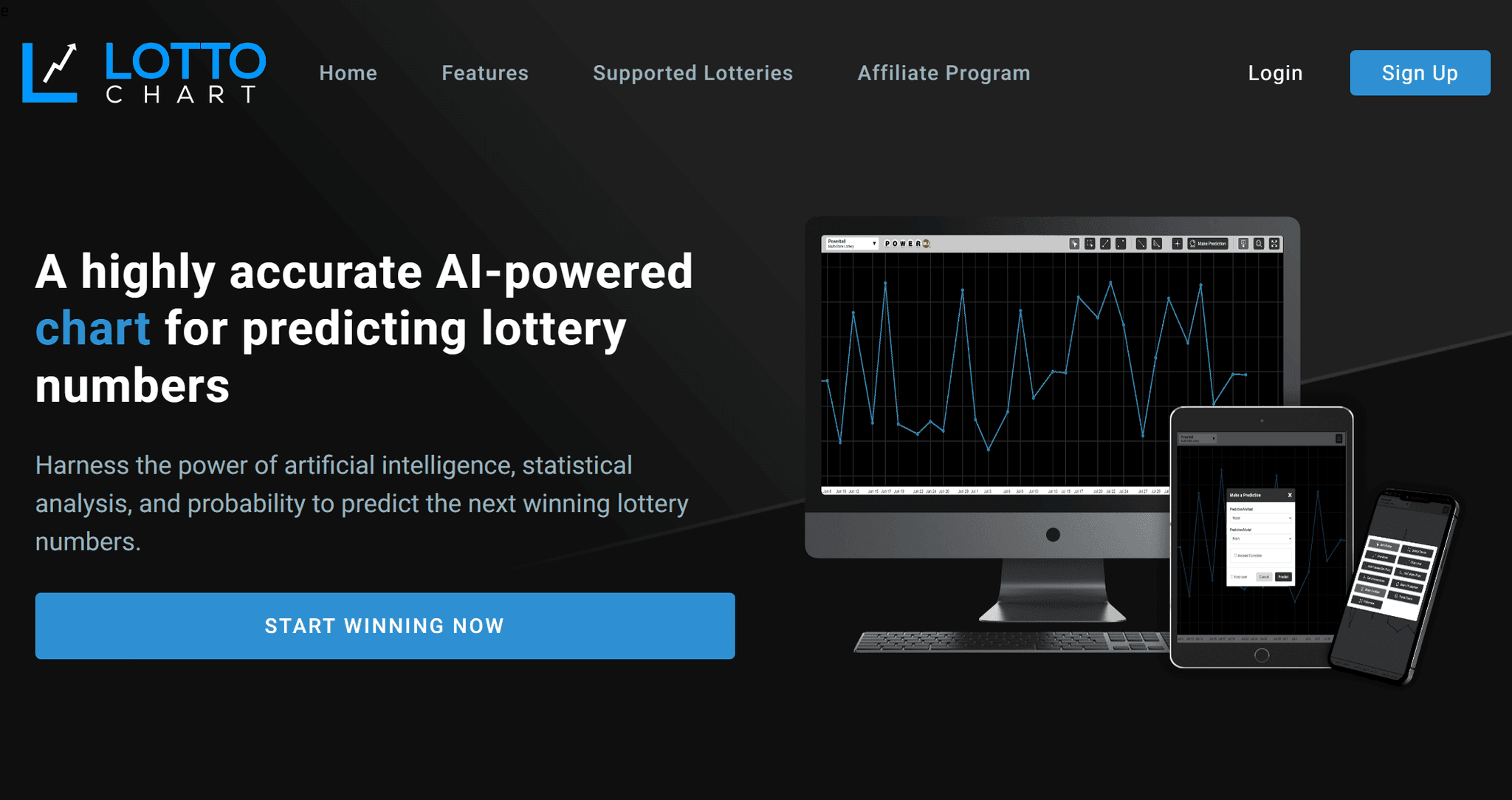 Lotto Chart：AI 彩票号码预测工具 | 基于数据分析提高中奖率