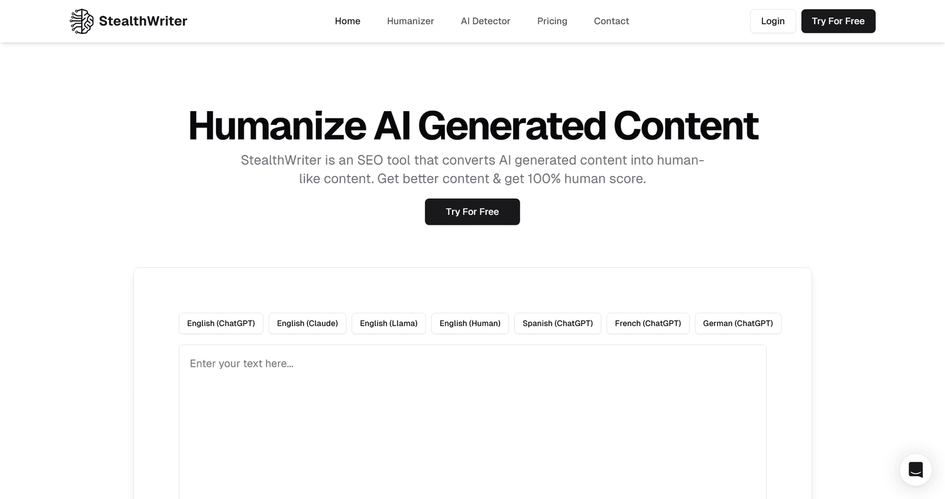 WriteHuman 官网 - AI文本人性化工具 | 在线AI Humanizer