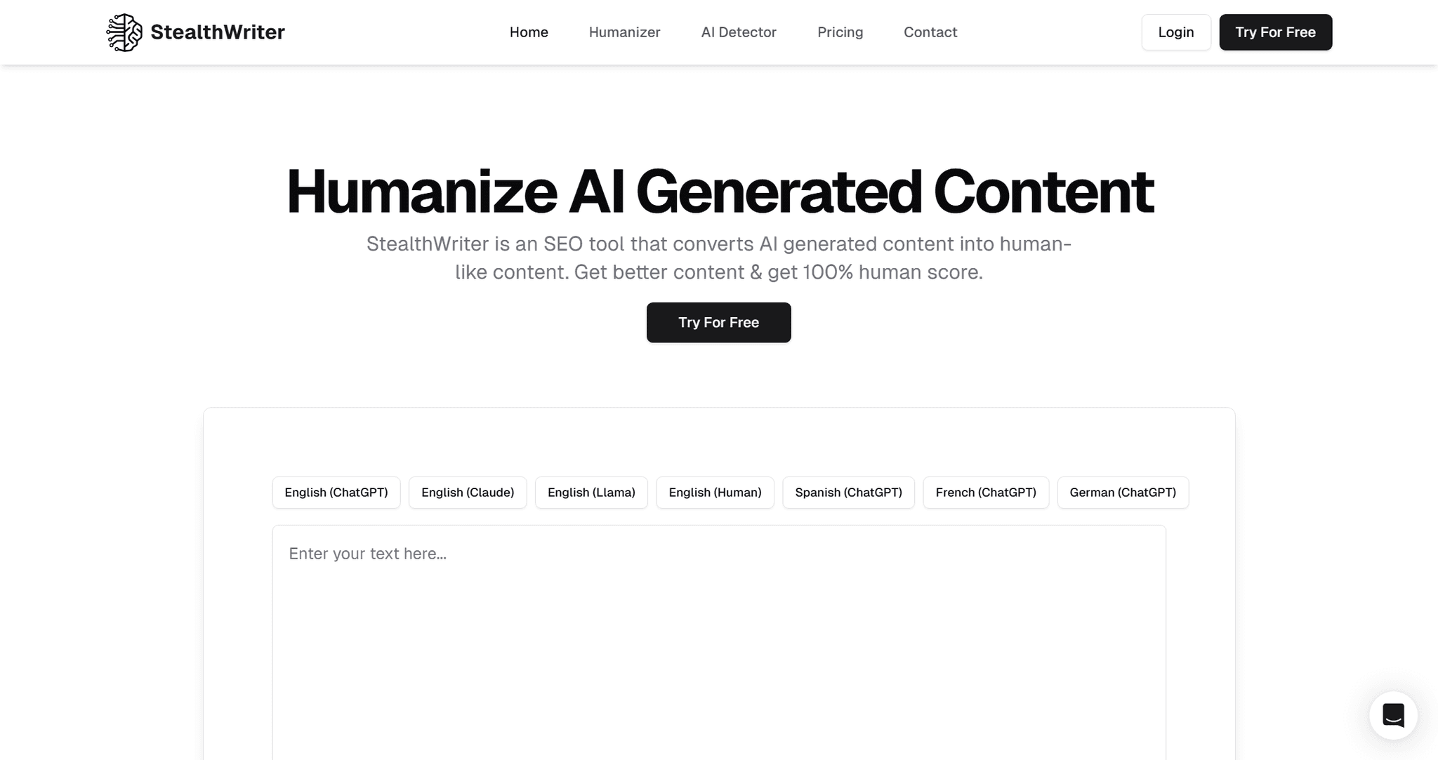 WriteHuman 官网 - AI文本人性化工具 | 在线AI Humanizer