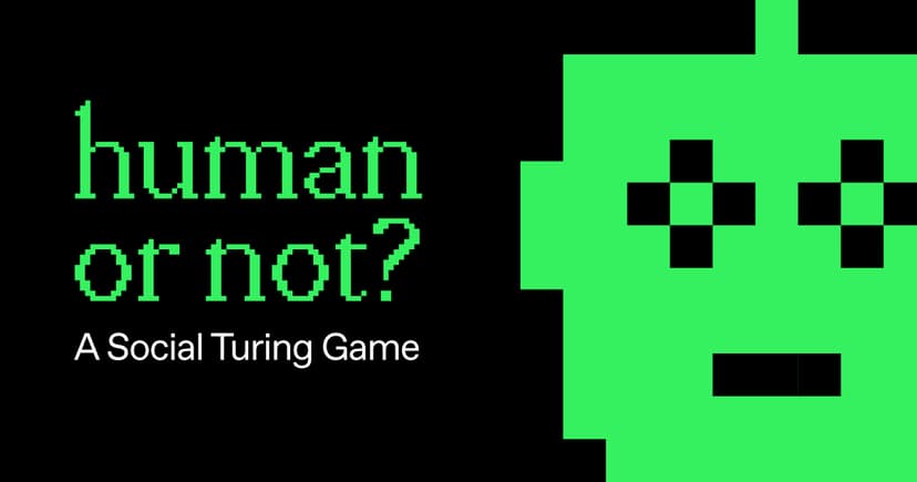 Human or Not? - 在线图灵测试游戏，分辨人类与AI机器人