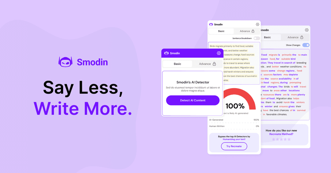 Smodin: AI文本检测与人性化改写工具 | 智能写作助手