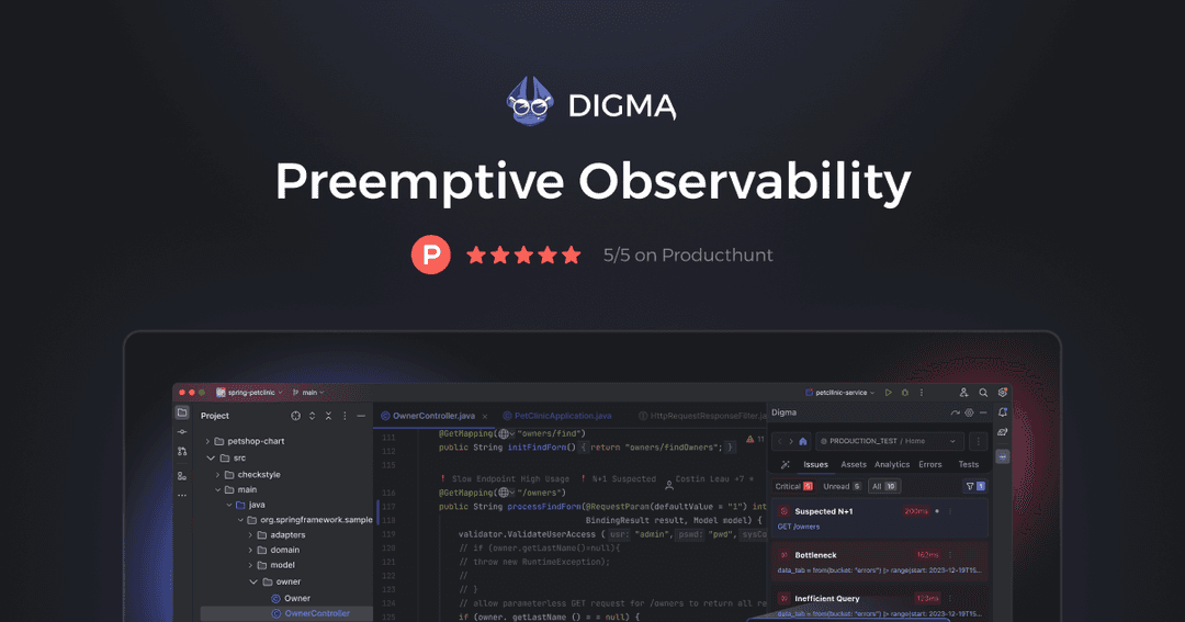Digma 动态代码分析工具 | 提前发现性能与逻辑问题