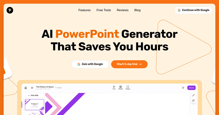 GenPPT：最快AI PowerPoint生成器，几秒创建精美PPT，免费试用