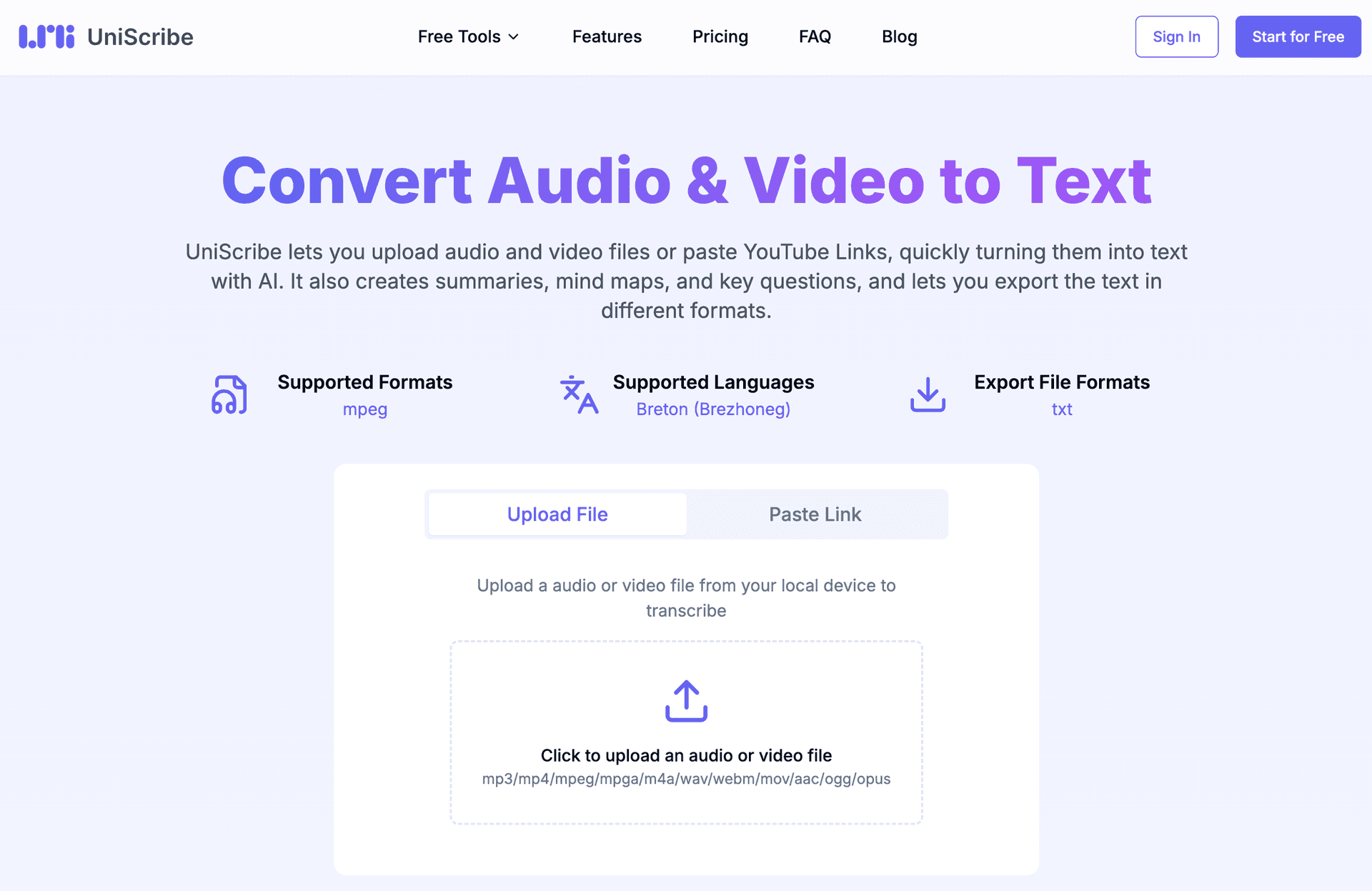 EasyScribe AI 官网 - 免费音视频转文字与智能摘要平台