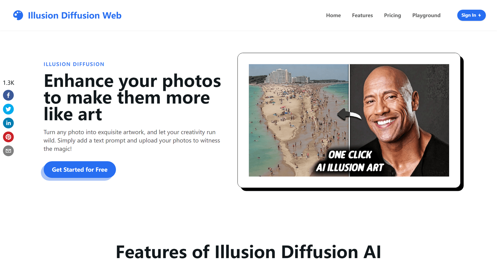 Illusion Diffusion：免费AI图片幻觉生成器，在线将照片变为艺术