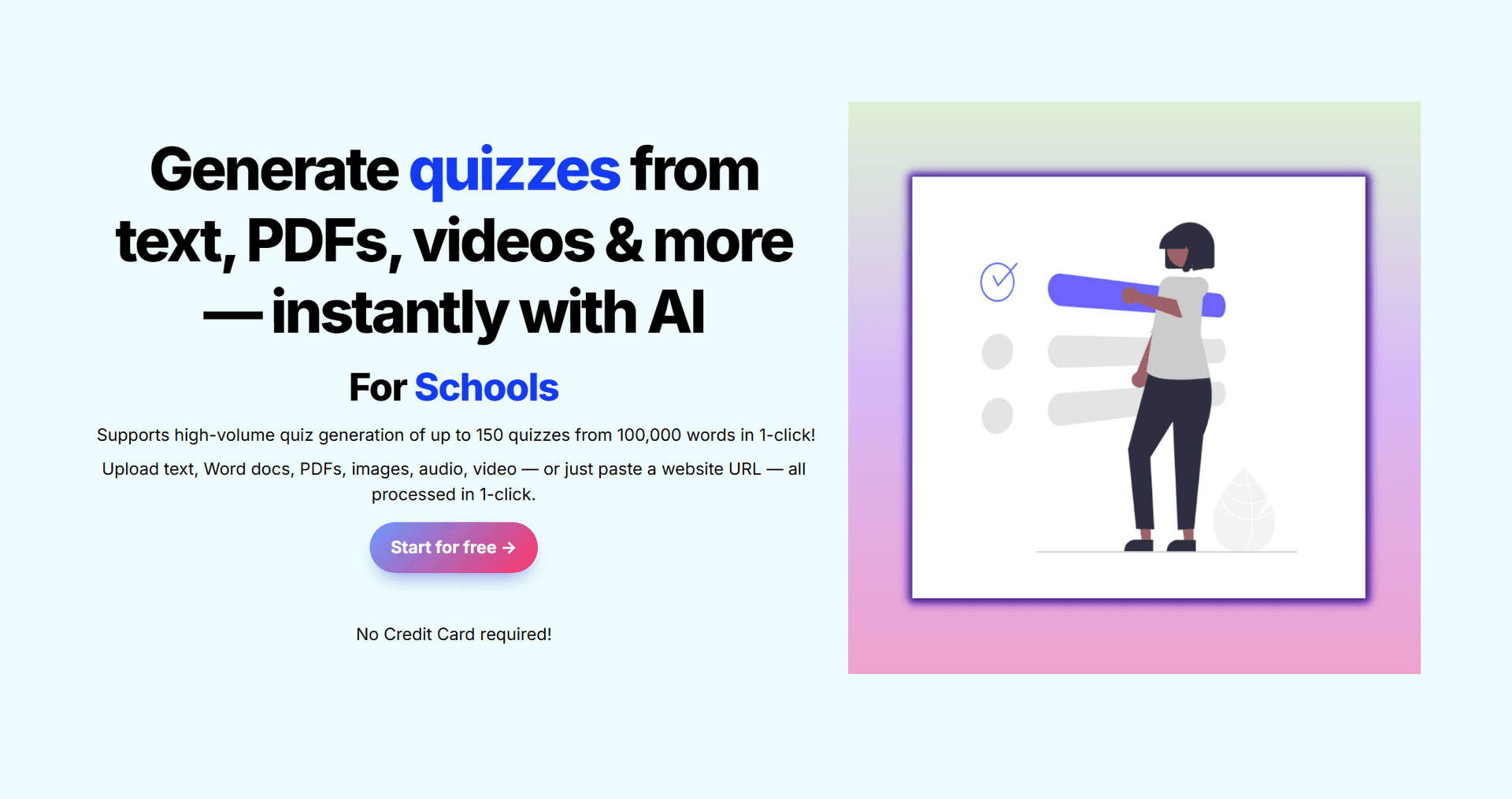 Questgen：AI智能测验生成器，一键从文本、PDF、视频创建选择题、判断题等