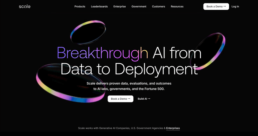 Scale AI：AI数据标注与模型评估专家，加速您的智能应用开发