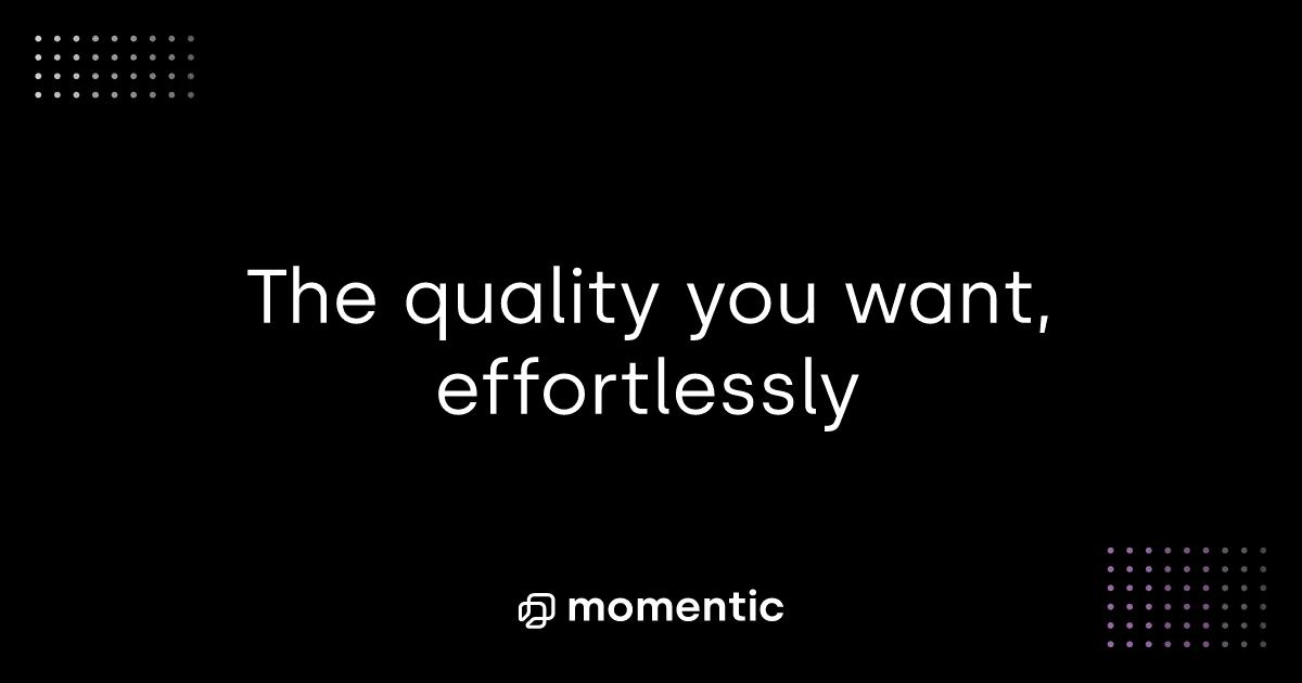 Momentic: AI 自动化测试工具 - 提升 QA 效率，加速软件发布