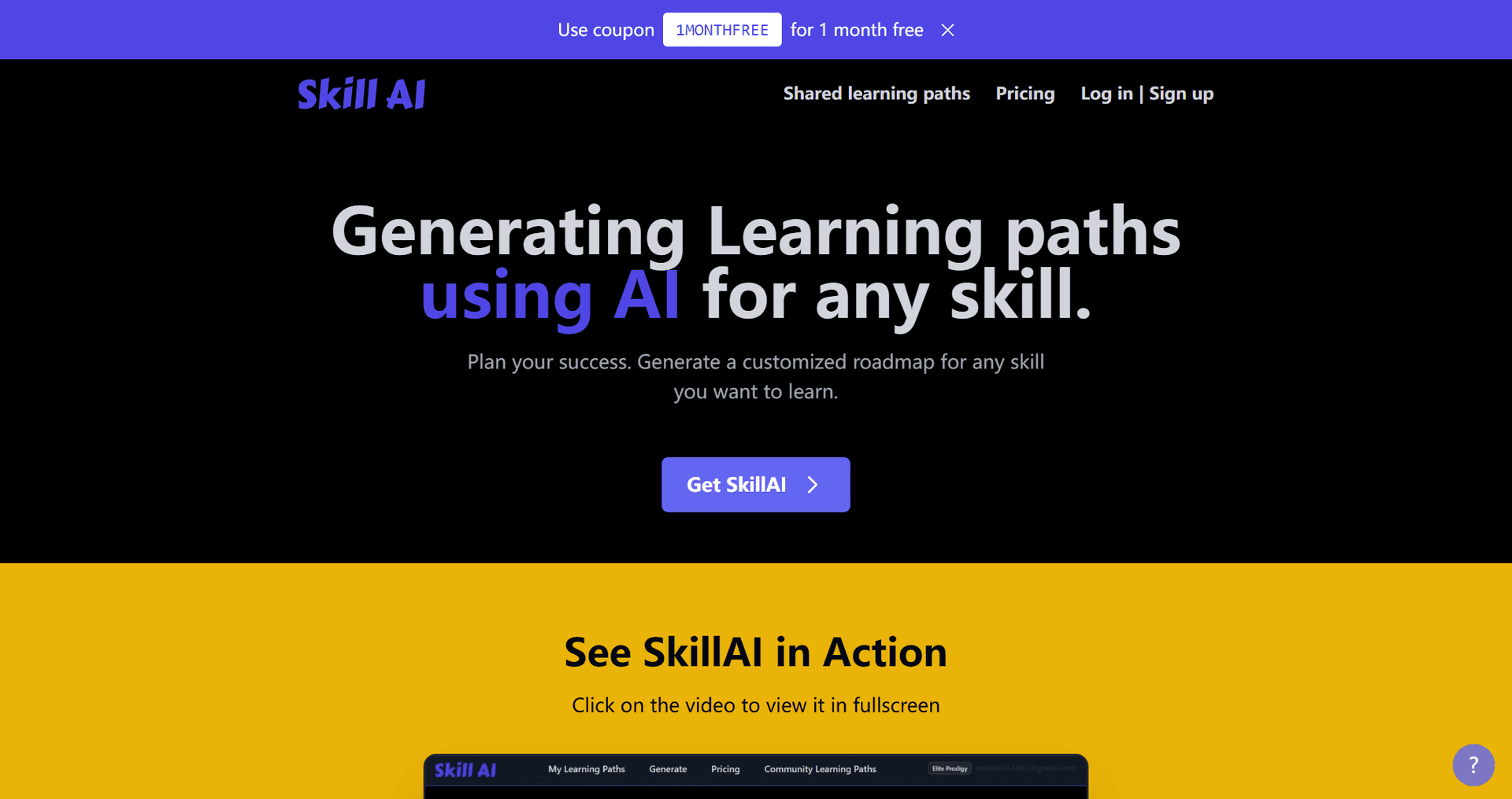 SkillAI：AI 驱动的技能发展平台，定制化学习路径助你职场成功