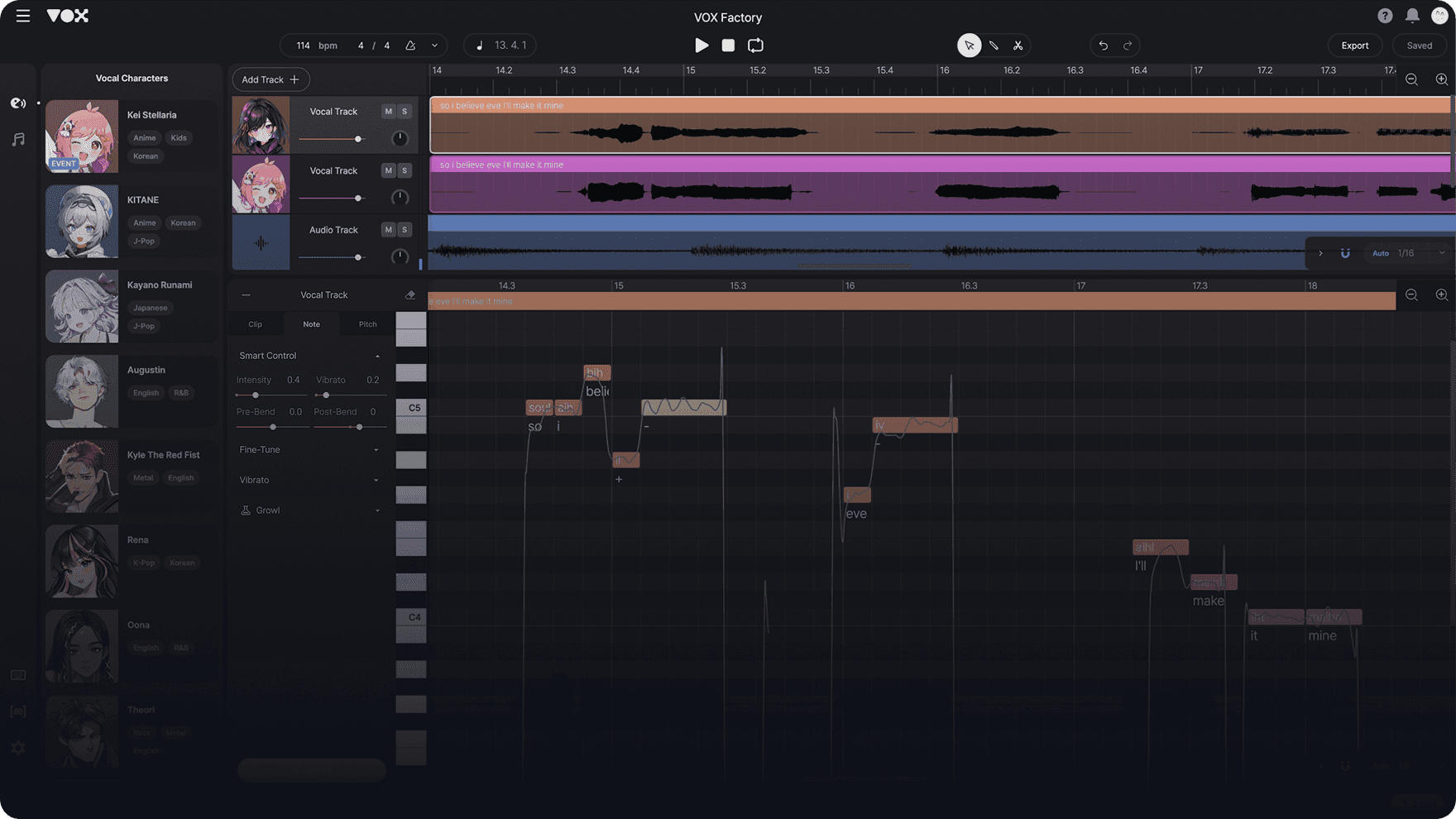 VOX Factory 在线虚拟歌声合成器 - AI 音乐创作工具