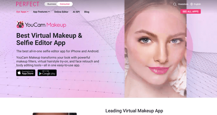 YouCam Makeup - AR 美妆相机与 AI 自拍编辑工具