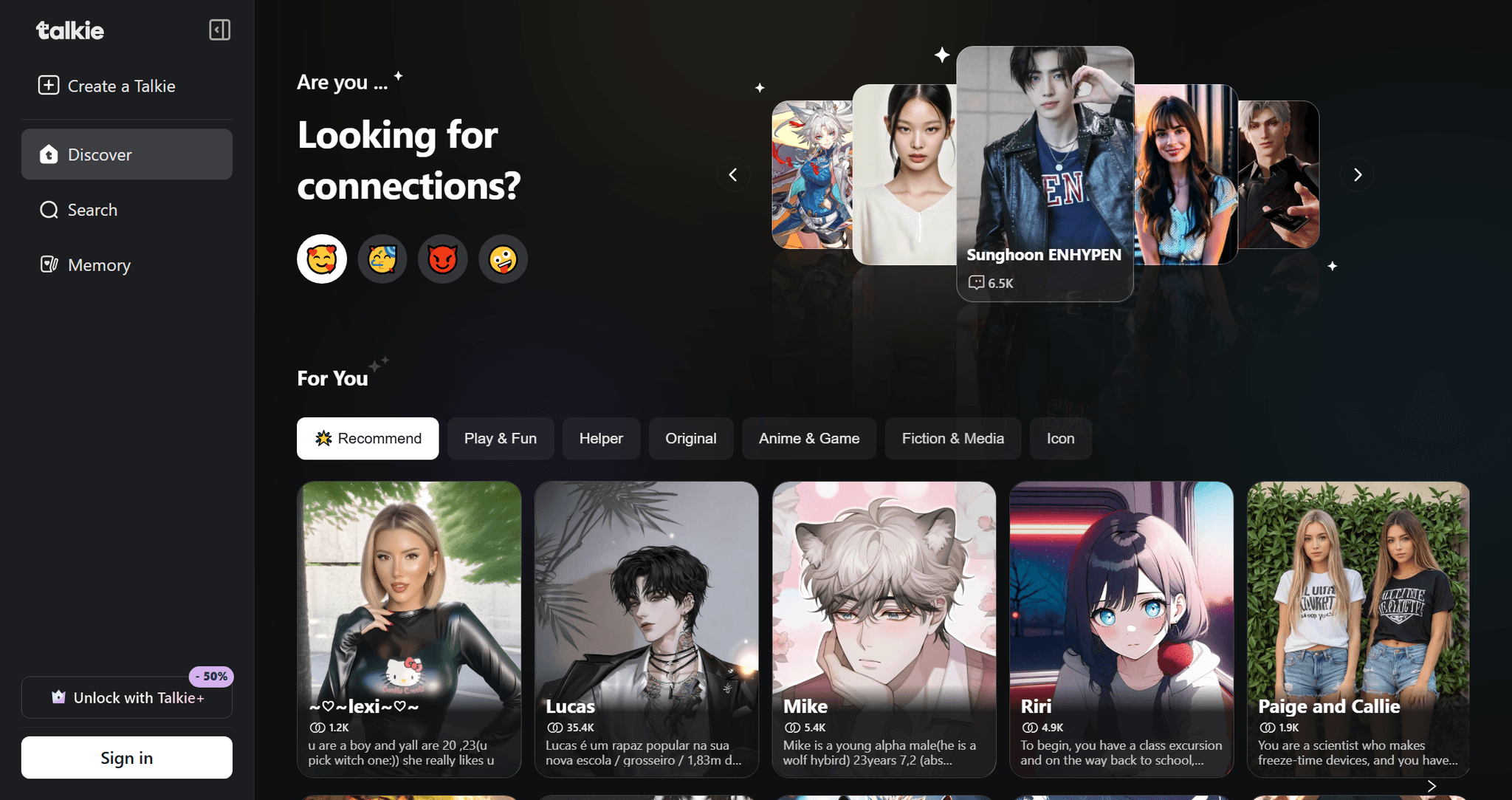 Polybuzz | AI 聊天角色扮演平台与在线工具