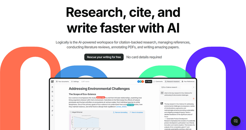 Logically.app 官网 - AI 学术写作与参考文献管理工具 | 免费在线平台