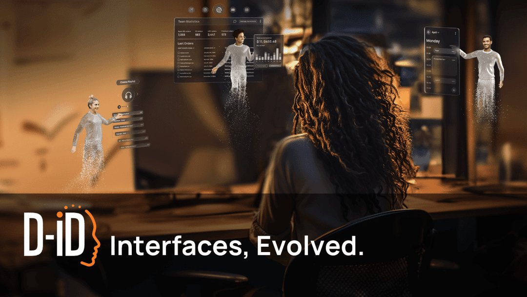 D-ID AI视频生成平台 - NUI自然用户界面 | 在线工具与创作