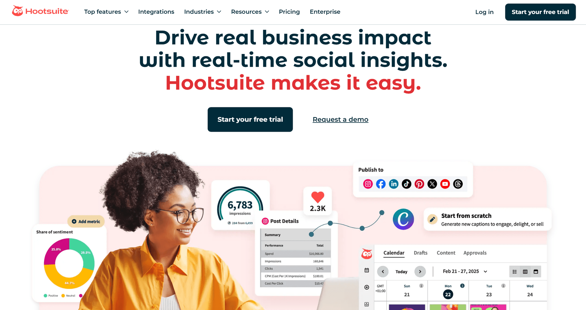 Hootsuite 国际版 - AI社交媒体管理与内容创作平台 | 官网在线工具