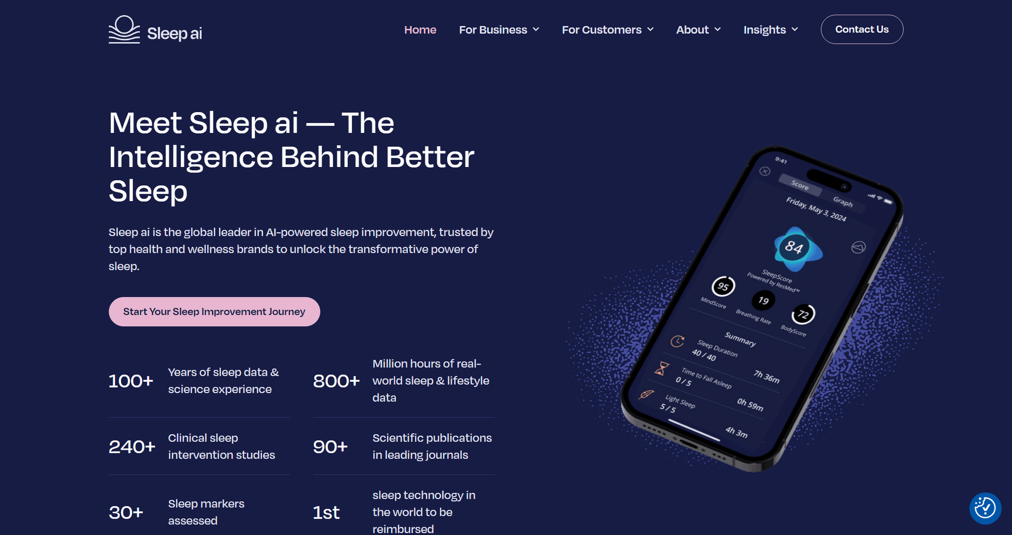 Sleep.ai | AI 睡眠改善与健康数据分析平台