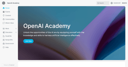 OpenAI Academy：免费学习人工智能的官方平台