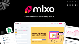 Mixo：AI 网站构建器，轻松创建专业网站，加速业务启动