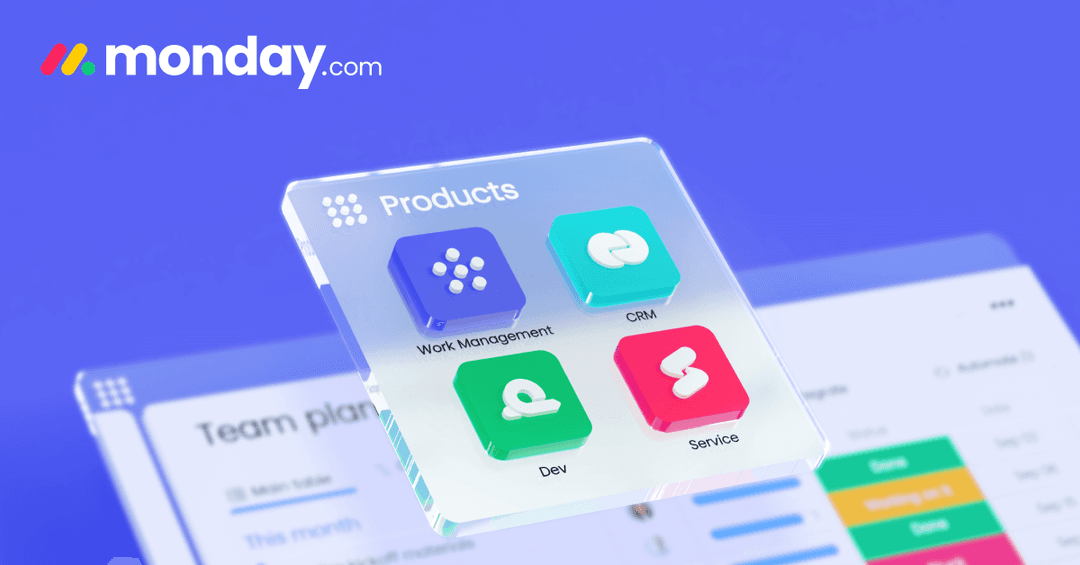 Monday AI 工作平台：项目管理、CRM、DevOps 一站式解决方案