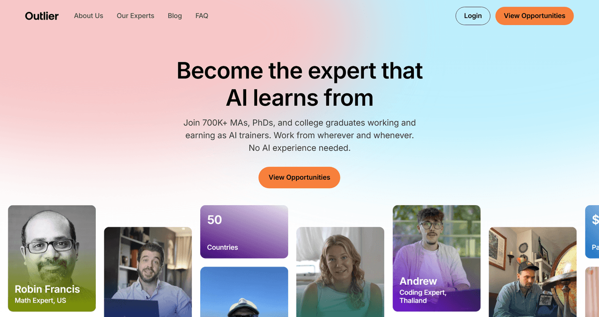 Outlier AI：专家自由参与的 AI 模型训练平台
