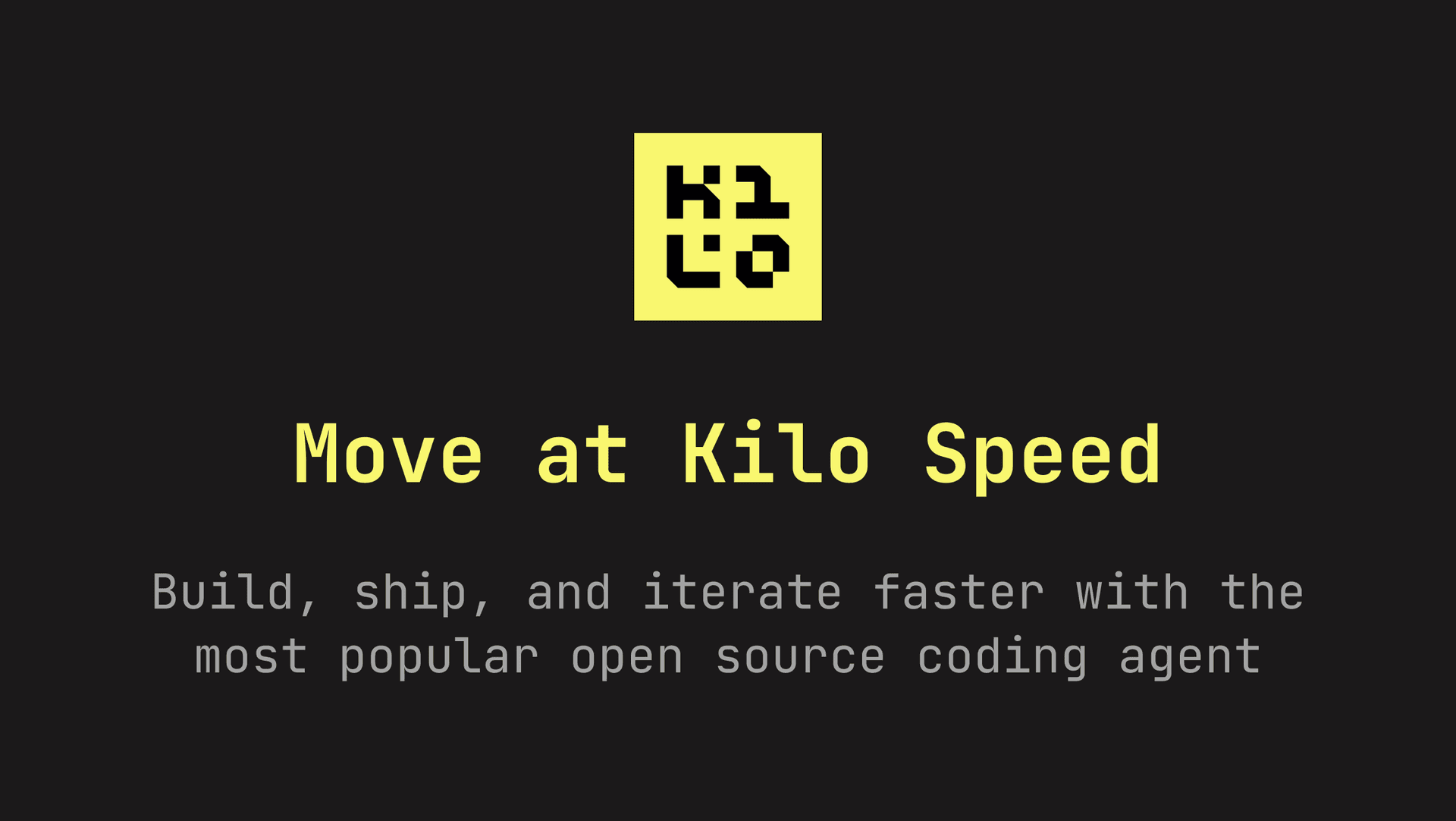 Kilo AI 编程助手 - 开源 AI Coding Agent 领跑者 - 提升 1000x 开发效率